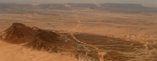 Air photo of the berm - :: vest-sahara.no